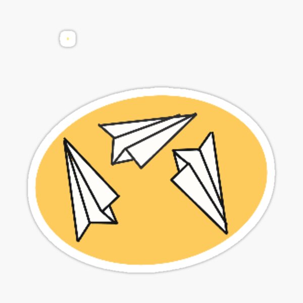 "paper plane" Sticker by paintingfeeling | Redbubble