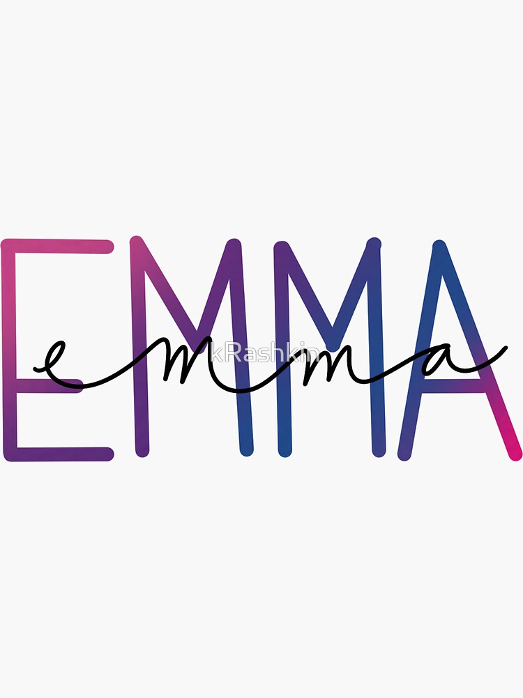 "Emma" Sticker for Sale by kRashkin | Redbubble