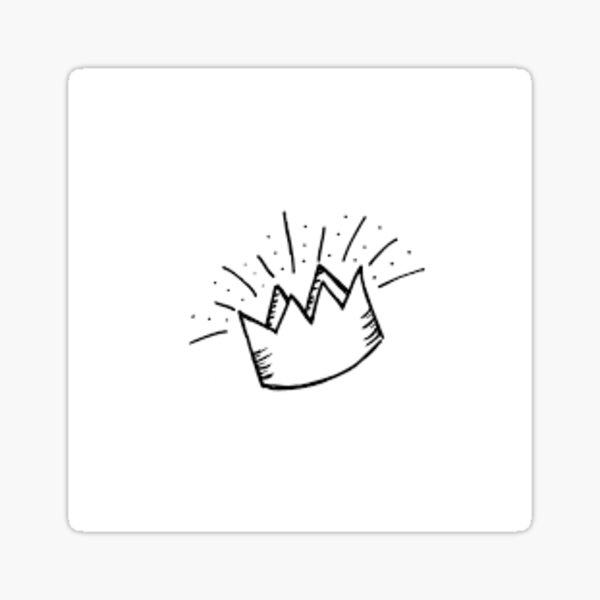 "Crown Drawing" Sticker by Maddie-Faith | Redbubble