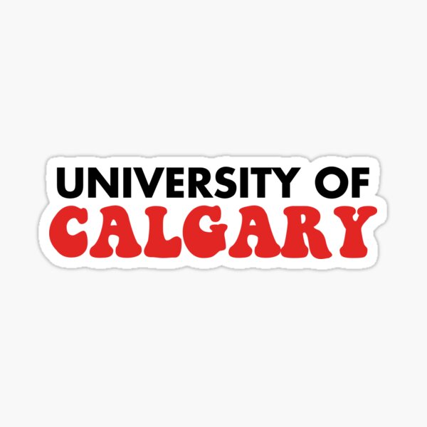 "University of Calgary Sticker" Sticker for Sale by pxxxdise | Redbubble