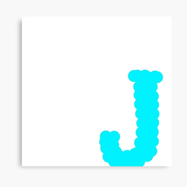 " beautiful letters colorful letter. J" Canvas Print by Rabab12 | Redbubble