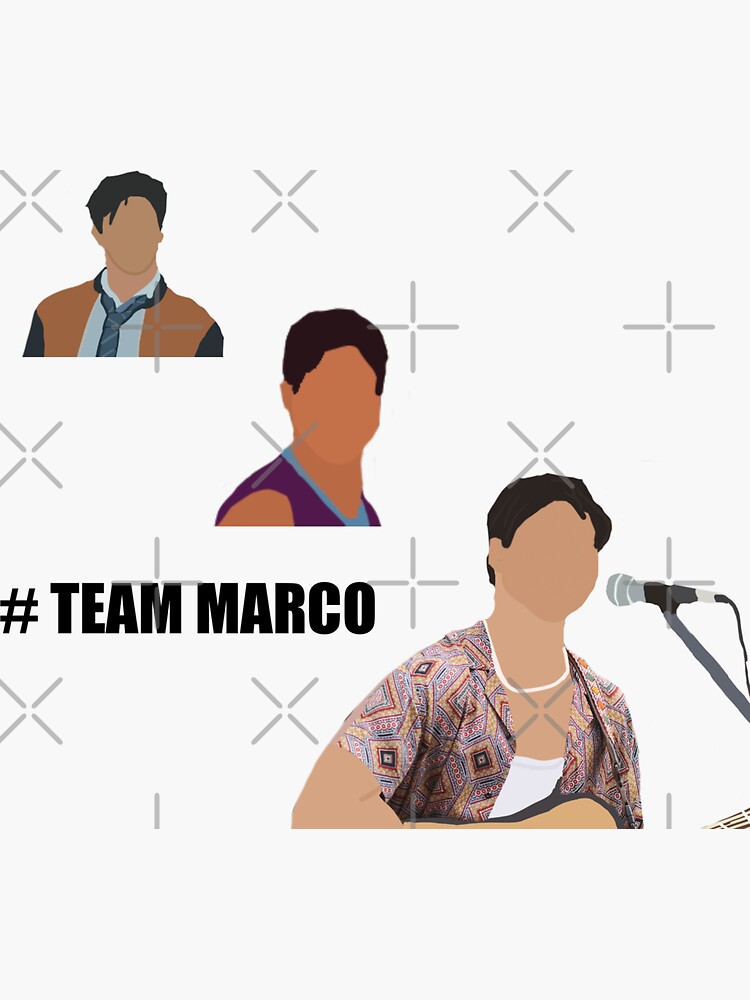 "team marco sticker pack " Sticker for Sale by JaLyssax | Redbubble