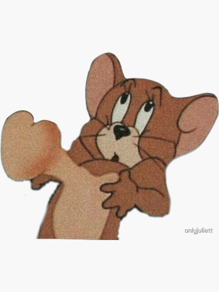 ""Jerry" " Sticker for Sale by Juliet Nguyen | Redbubble