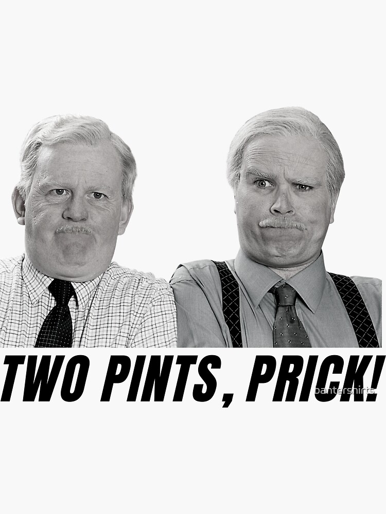 "Two Pints Prick Jack and Victor Banter" Sticker for Sale by ...