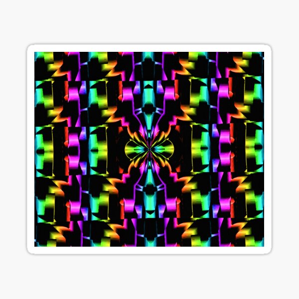 "Electric Rainbow Pattern (emariephotos001)" Sticker for Sale by ...