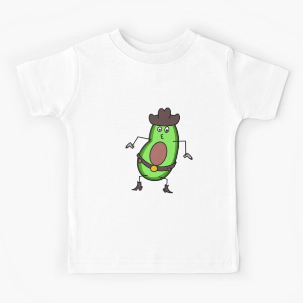 "Cowboy Avocado" Kids T-Shirt by sca-doodle | Redbubble