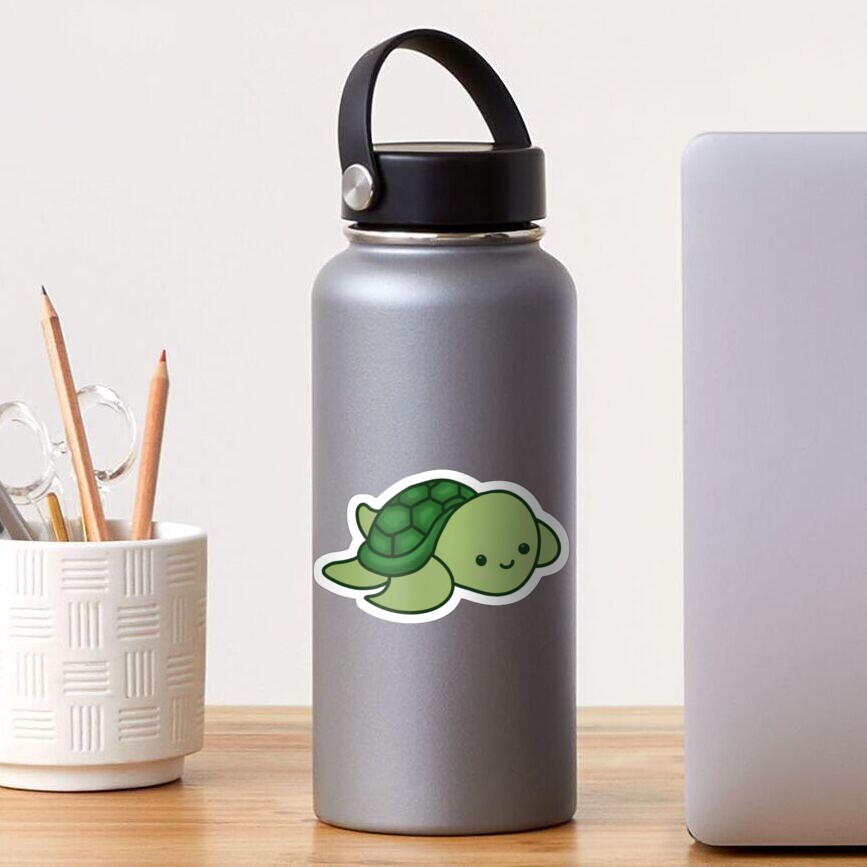 "cute green turtle" Sticker for Sale by swagnstickers | Redbubble