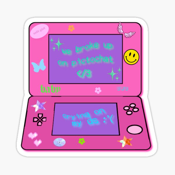 "crying on my ds :(" Sticker by claire-mcculley | Redbubble