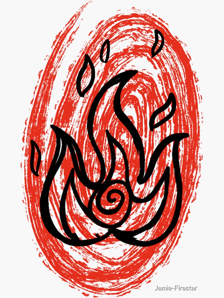 "Fire Symbol" Sticker for Sale by Jamie-Firestar | Redbubble