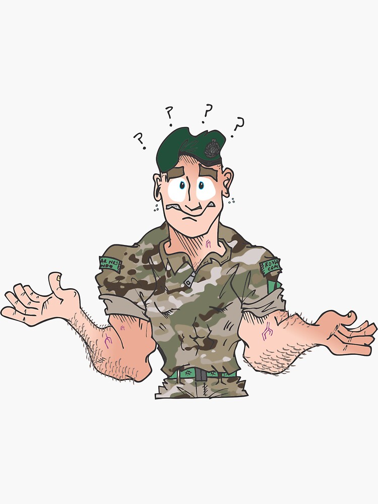 "WTF?!" Sticker by BootneckBooty | Redbubble