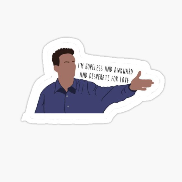 "Chandler" Sticker for Sale by andreea2001 | Redbubble