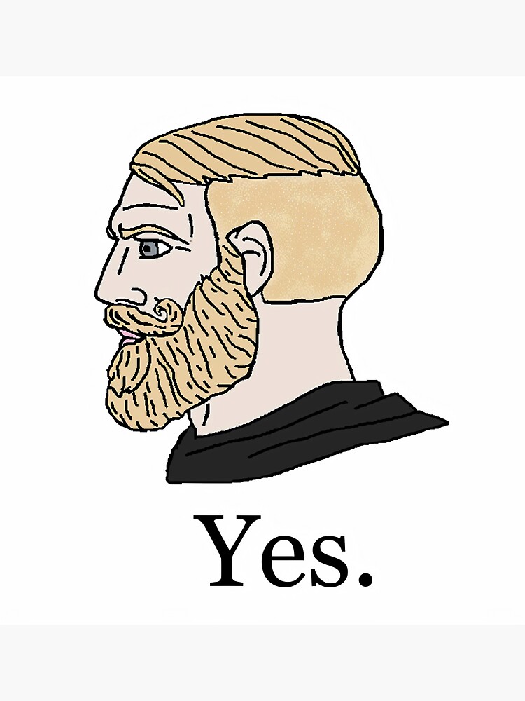 "Wojak Yes." Sticker by KulbyRobinson | Redbubble