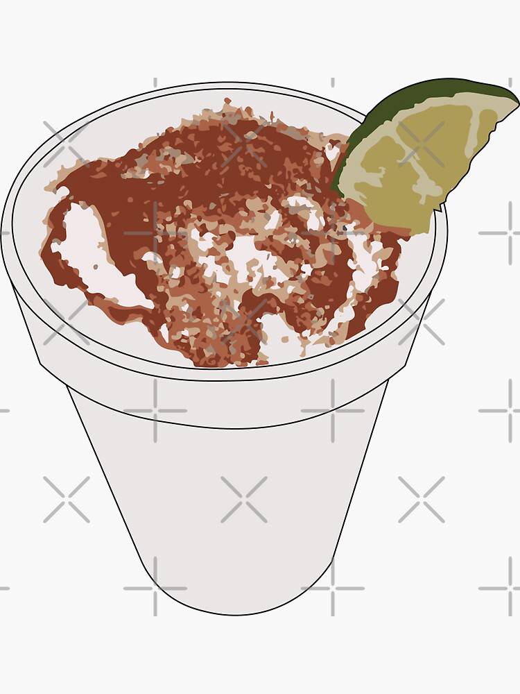 "Elote en Vaso" Sticker by darzaga2 | Redbubble