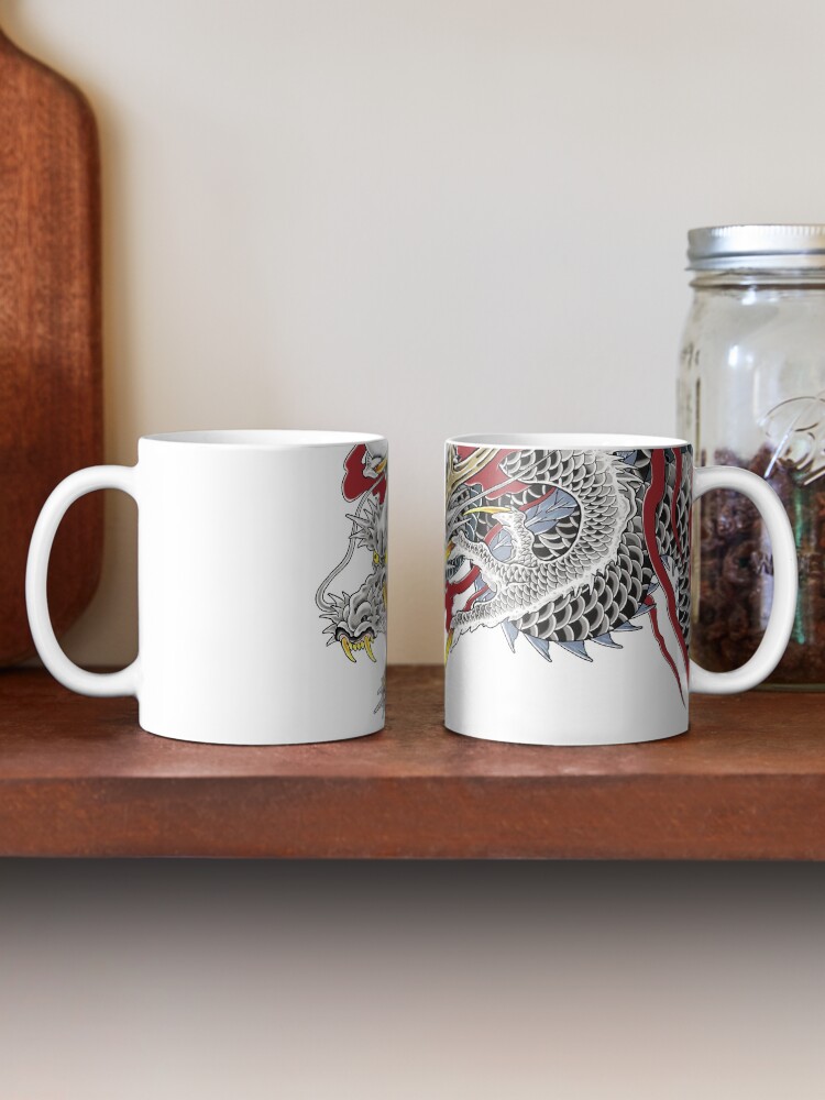 "Kazuma Kiryu Dragon Tattoo horizontal" Coffee Mug for Sale by ...