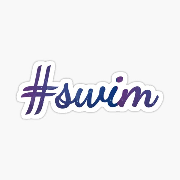 "Swim" Sticker for Sale by Water Sports and Safety | Redbubble