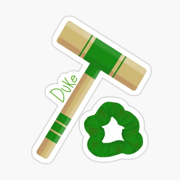 "Heather Duke Croquet Stick and Scrunchie" Sticker for Sale by carley-s ...