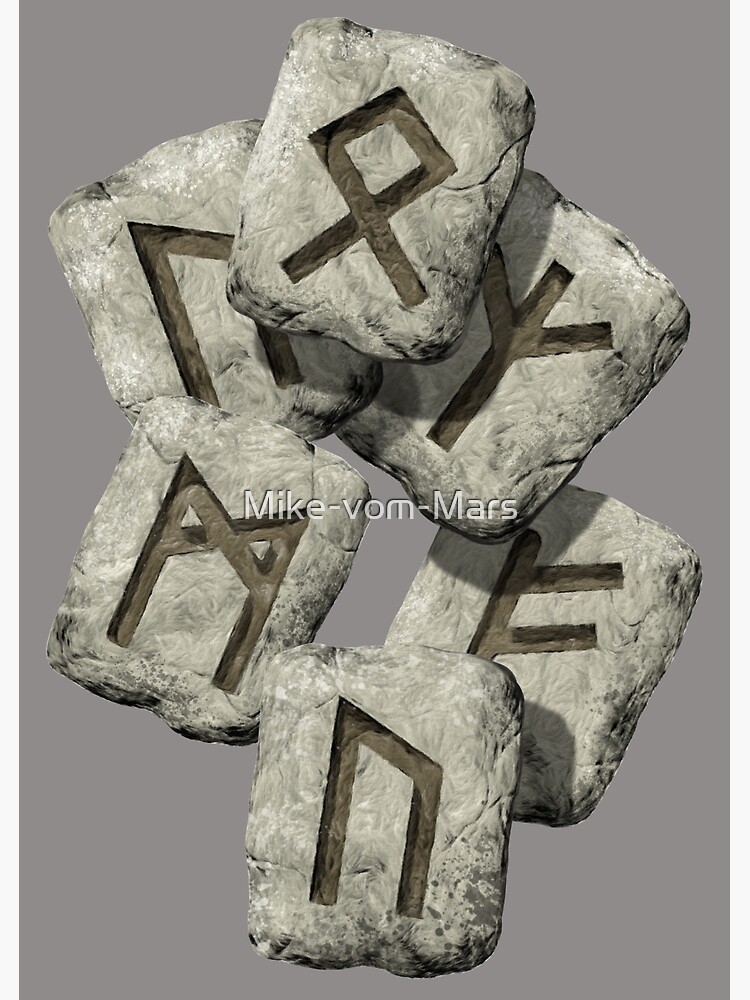 "Big runes" Poster for Sale by Mike-vom-Mars | Redbubble