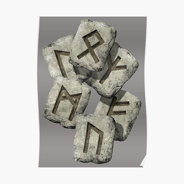 "Big runes" Poster for Sale by Mike-vom-Mars | Redbubble