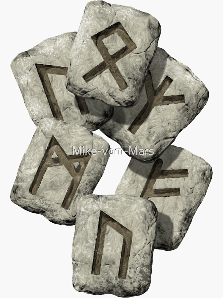 "Big runes" Sticker by Mike-vom-Mars | Redbubble
