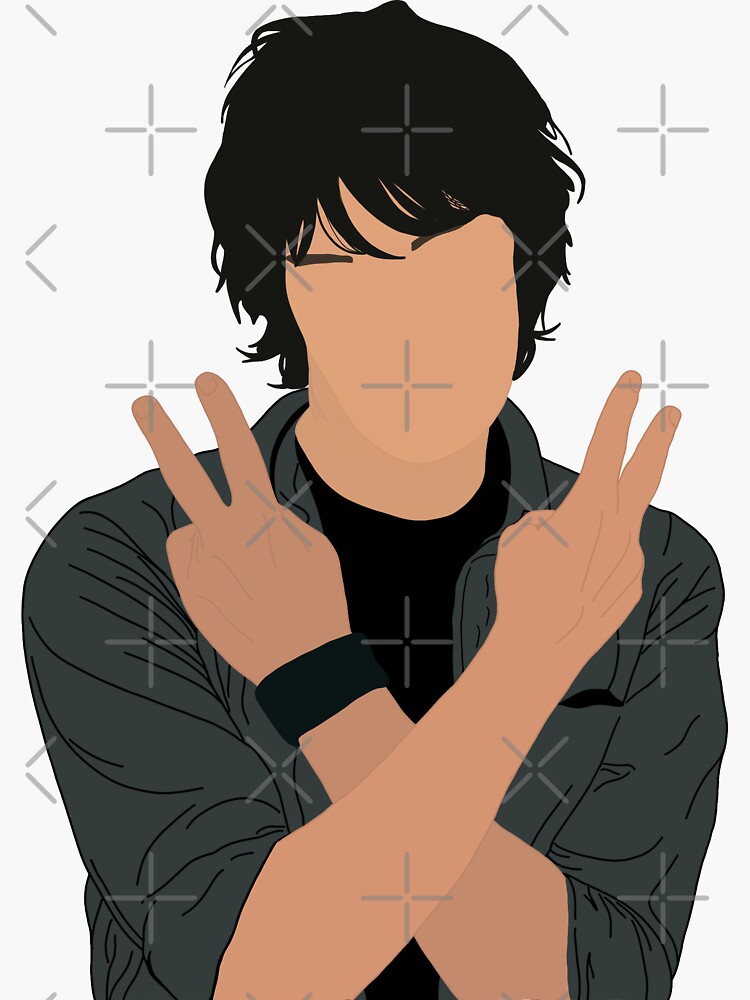Pegatina «Rodrick Heffley Dibujo» de liranm | Redbubble