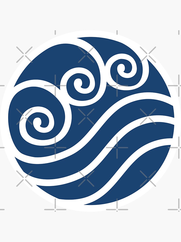 "Water tribe logo minimalist pattern" Sticker for Sale by ethelion ...