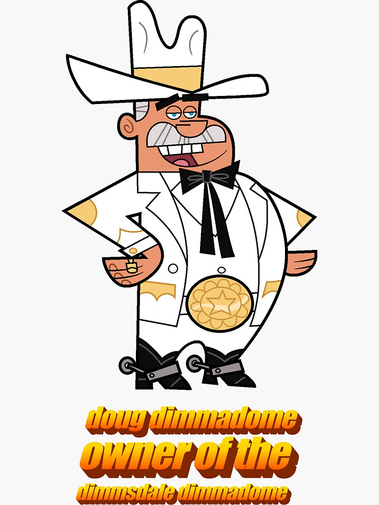 "doug dimmadome" Sticker for Sale by bananabananaban | Redbubble