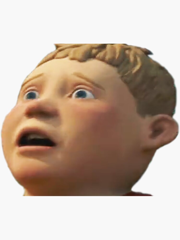 "that boy from monster house" Sticker for Sale by bananabananaban ...