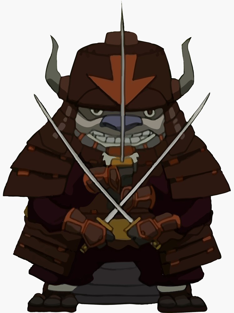 "Samurai Appa, Avatar the Last Airbender" Sticker for Sale by Nors301 ...