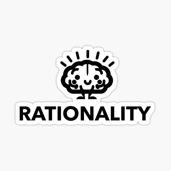 "Rationality" Sticker for Sale by stephenfagg1991 | Redbubble