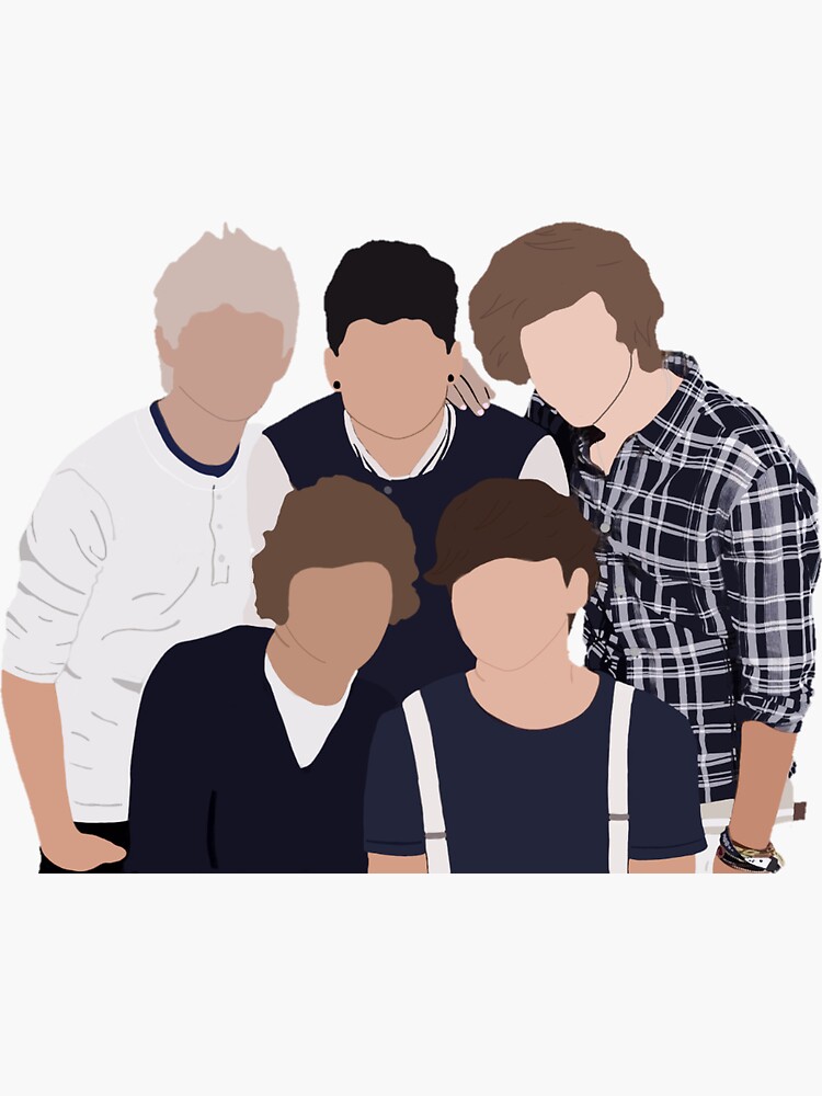 "One Direction Sticker" Sticker by elizabethd9 | Redbubble