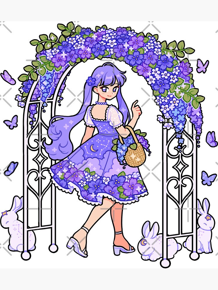 "flower gate" Magnet by freshbobatae | Redbubble