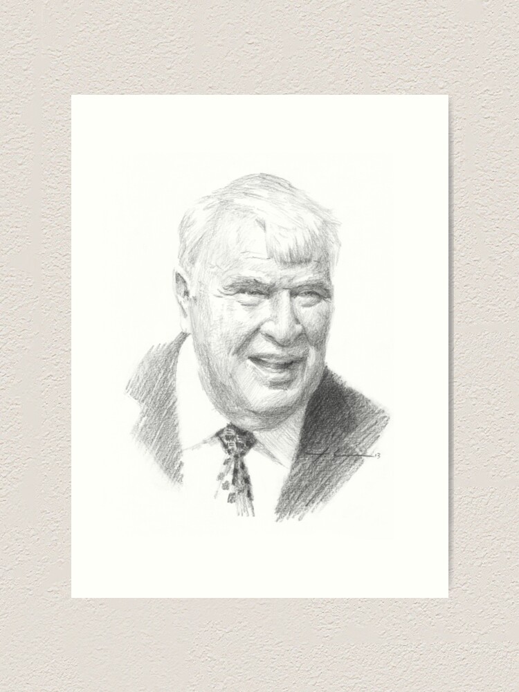 "John Madden drawing" Art Print for Sale by mtheuer | Redbubble