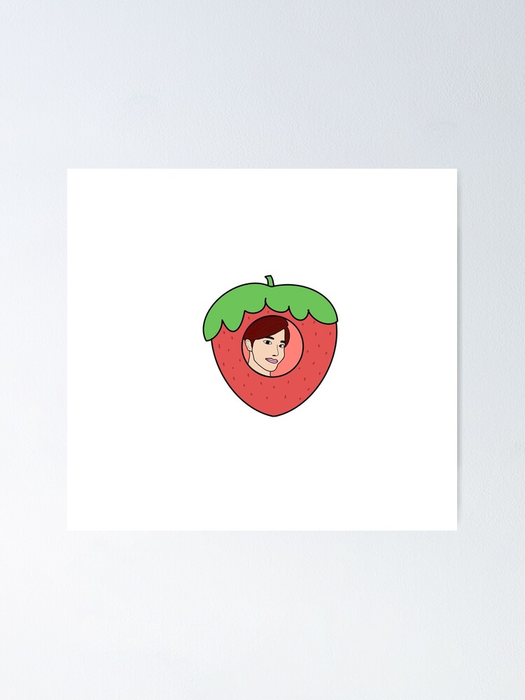 "J-Hope Strawberry Sticker (bts)" Poster for Sale by anipanini | Redbubble