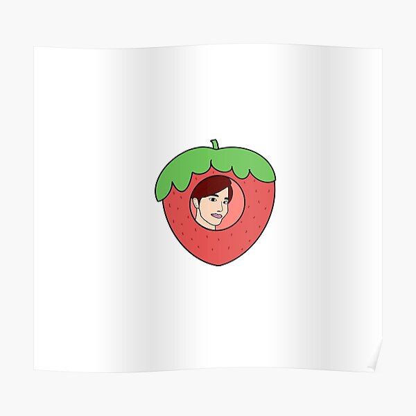 "J-Hope Strawberry Sticker (bts)" Poster for Sale by anipanini | Redbubble