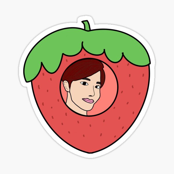 "J-Hope Strawberry Sticker (bts)" Sticker for Sale by anipanini | Redbubble