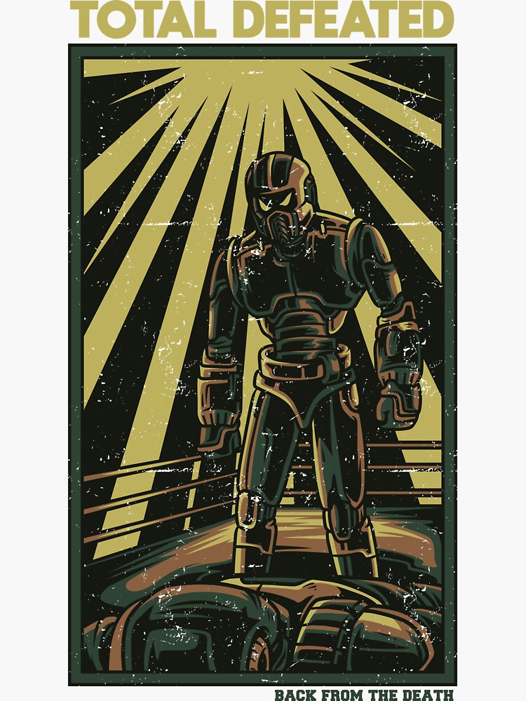 "Total Defeated " Sticker by LukePrins | Redbubble