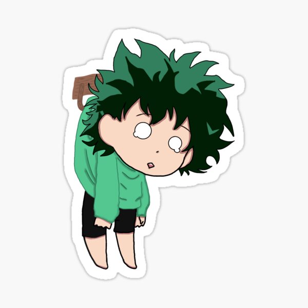 "little cute transparent deku sticker" Sticker by BlueMoonzero | Redbubble