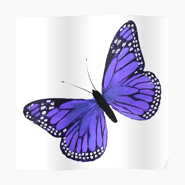 "Purple Butterfly " Poster for Sale by EdnaGarcia | Redbubble