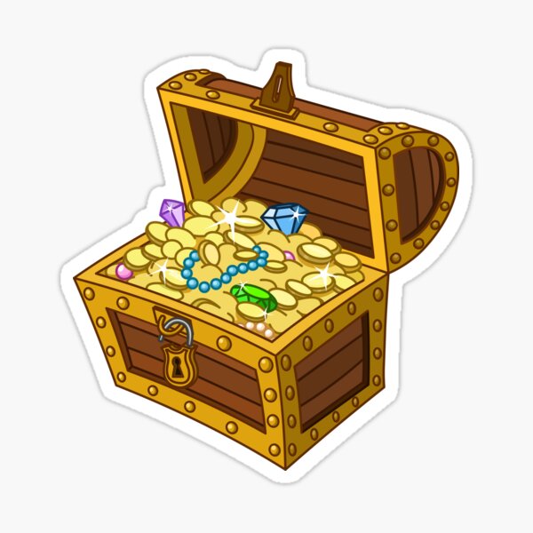 "Treasure Chest" Sticker for Sale by yayayoy | Redbubble