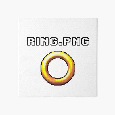 "RING.PNG - Sonic the Hedgehog" Art Board Print by mocha-joker | Redbubble