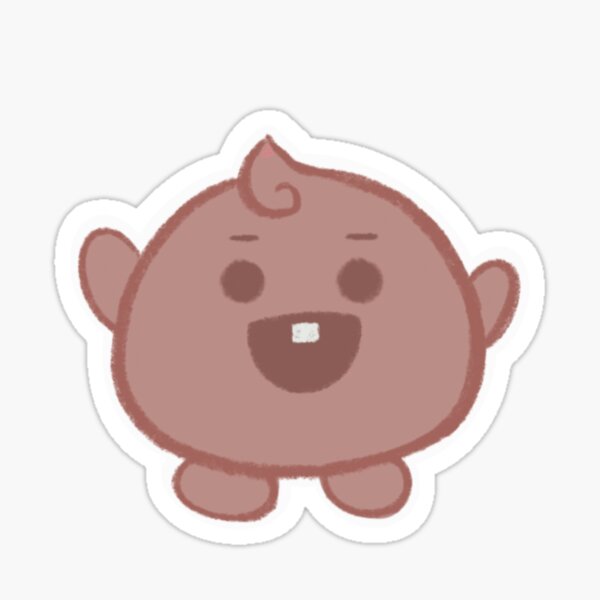"Cute Baby BT21 Shooky" Sticker by a-sweet-tea | Redbubble