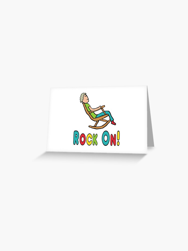 "Retirement Rocking Chair" Greeting Card for Sale by Mark-Ewbie | Redbubble