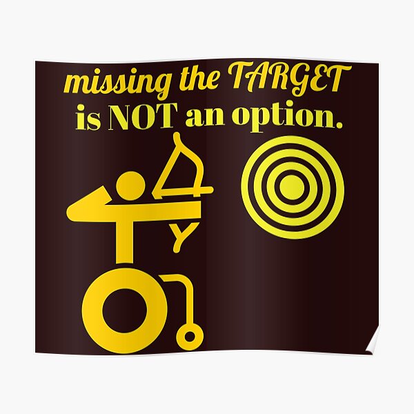 "missing the target is not an option. person with disability playing ...