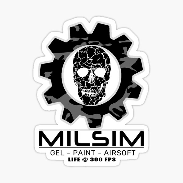 "MILSIM" Sticker for Sale by 300FPS | Redbubble
