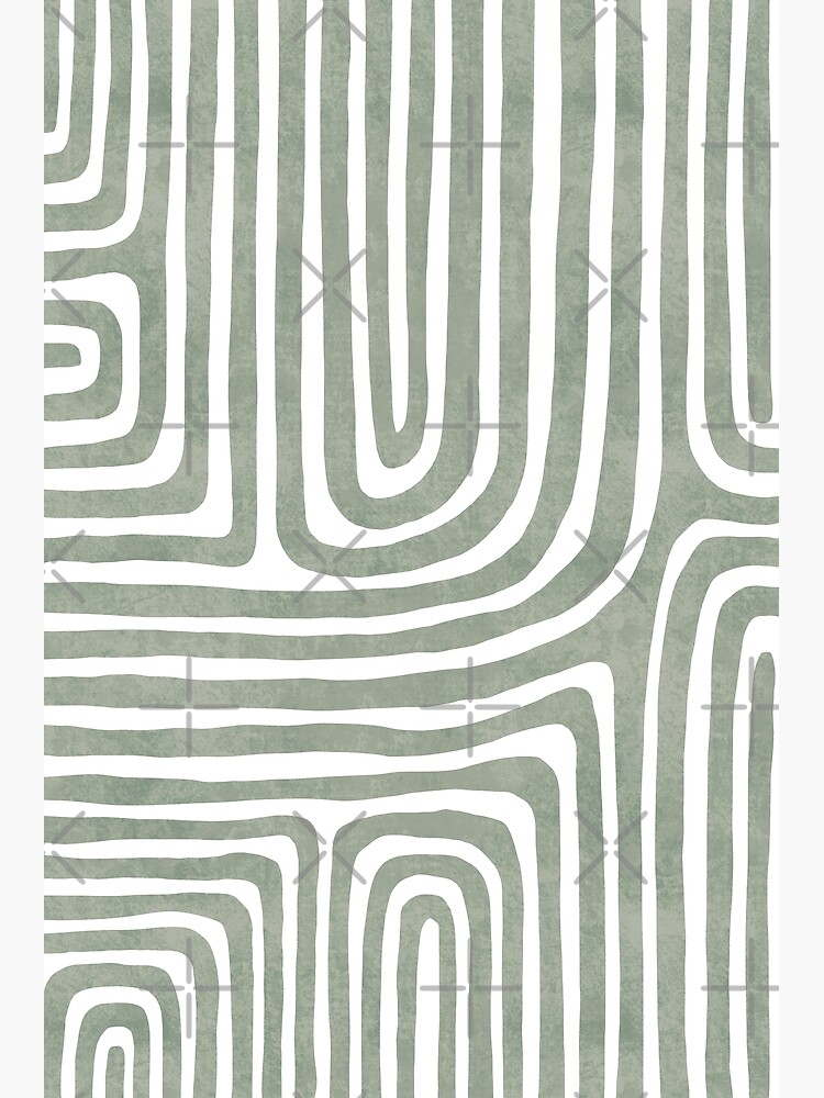 "Sage green line art" Poster for Sale by Miss-Belle | Redbubble