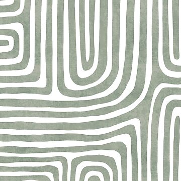 "Sage green line art" Poster for Sale by Miss-Belle | Redbubble