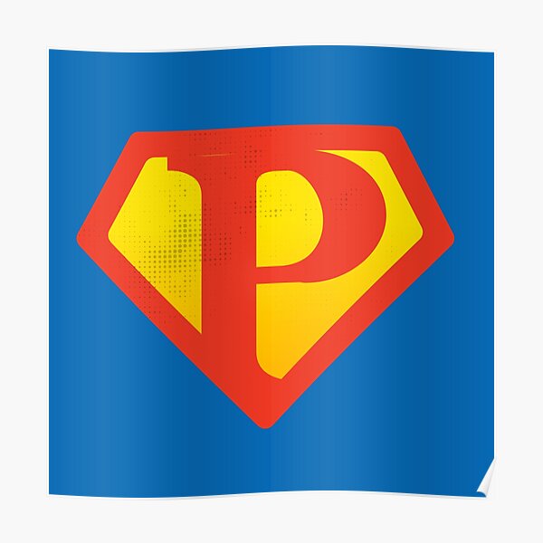 "P letter Super party supehuman alphabet for Penelope, phoebe, patrick ...