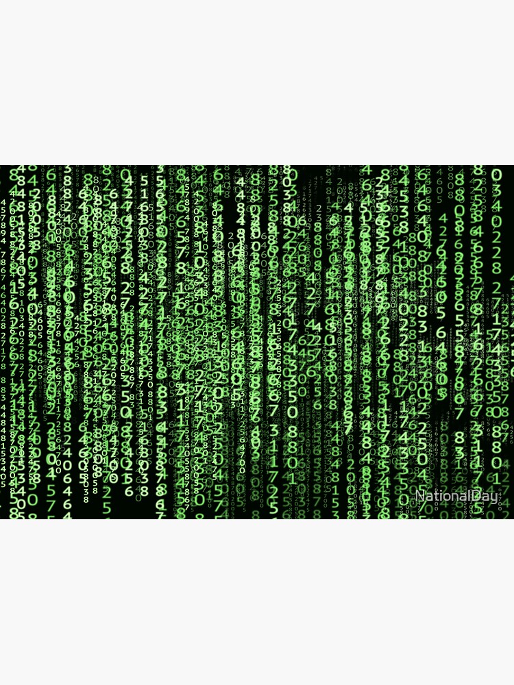 "Hacker Numbers" Sticker for Sale by NationalDay | Redbubble