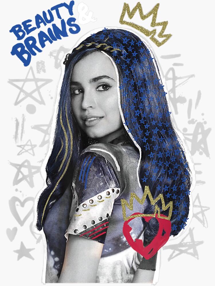 " Descendants 2 Evie Collage " Sticker by MaidKadric | Redbubble