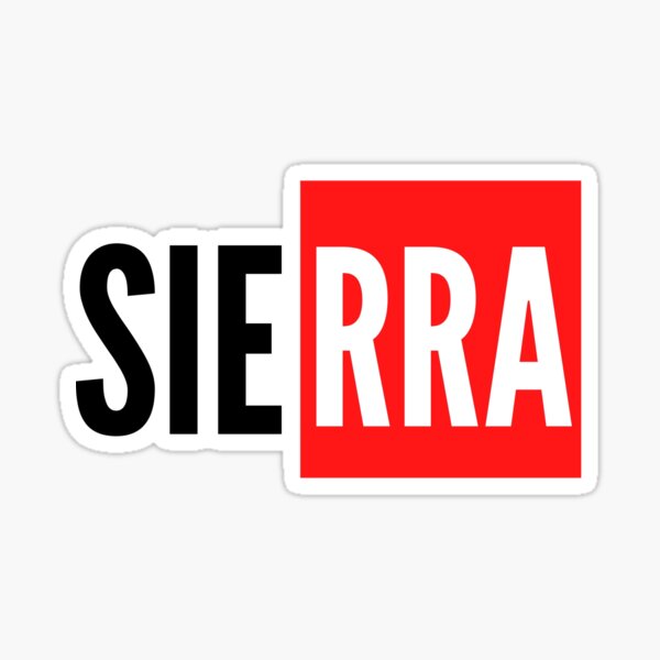 "Sierra teespring" Sticker by Trendesignshop | Redbubble